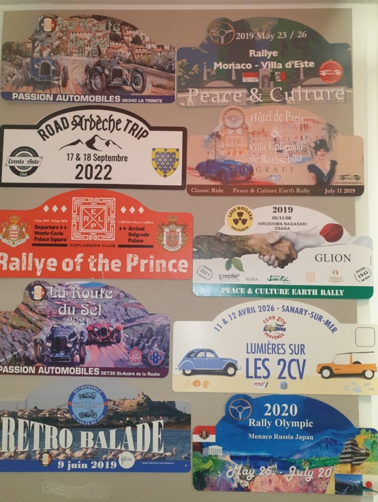Plaques de rallye